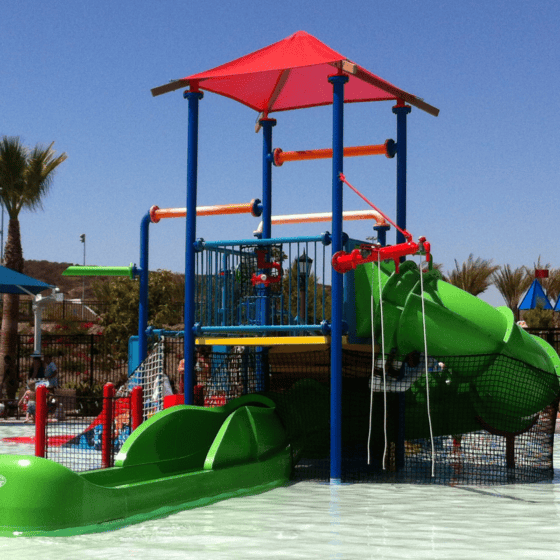 Hart Park in Orange, California: Sunken Parking and Sunny Playground