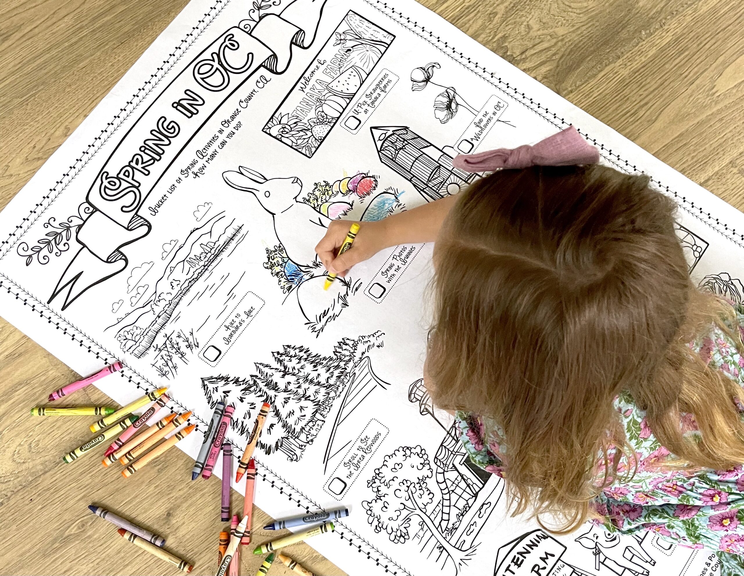 10 Outdoor Things to Do in Spring with GIANT Coloring Sheet - Fun ...